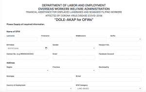 DOLE-AKAP Program For OFWs – balikbayad Blog